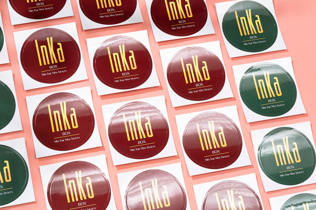 Наклейки для "InKa Box". Печать в МДМпринт